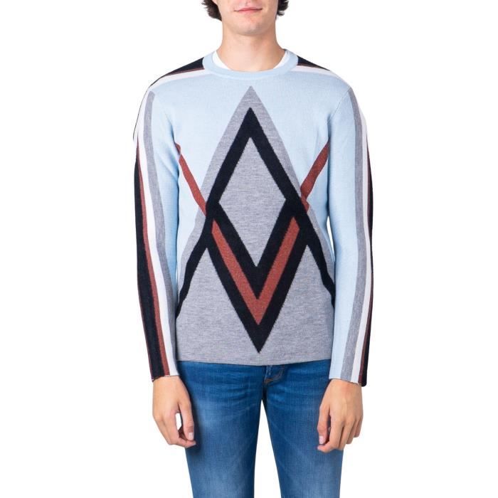 KENZO Chandail Homme Bleu clair Laine GR44474 Bleu clair - Cdiscount ...