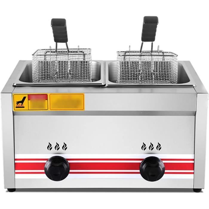 Friteuse À Gaz Professionnelle, Puissance De Feu Réglable, Friteuse À ...