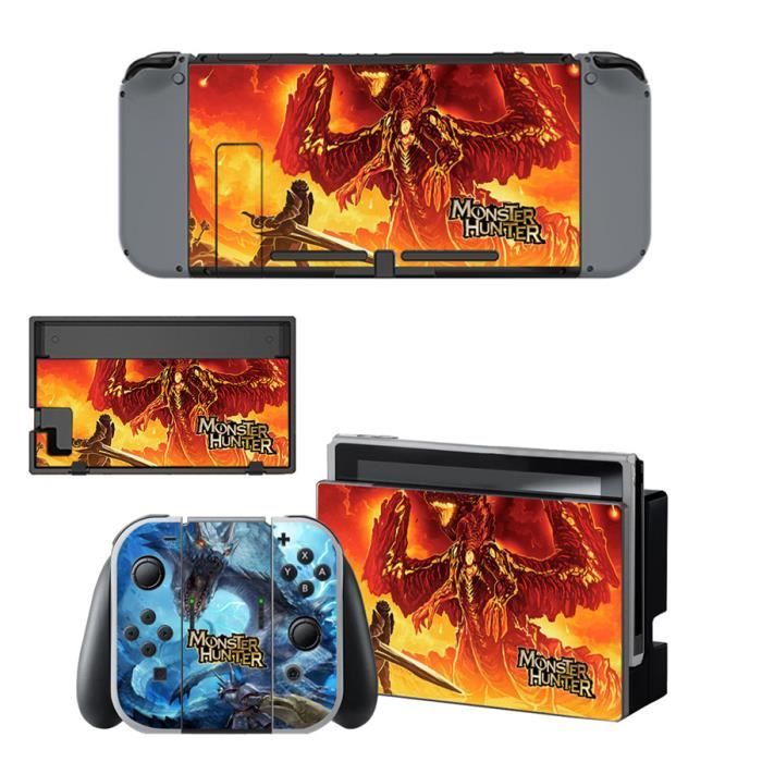 Sticker pour Nintendo Switch, Monster Hunter Kit Autocollant Skin ...