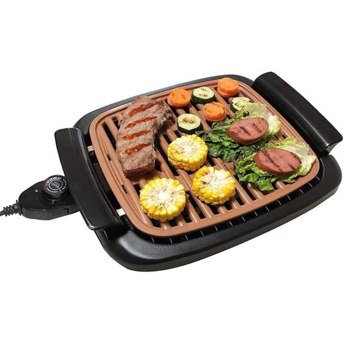 SLATIOM Maison Barbecue Électrique Barbecue Barbecue Non-bâton Moins De Fumée Maison Électrique ...