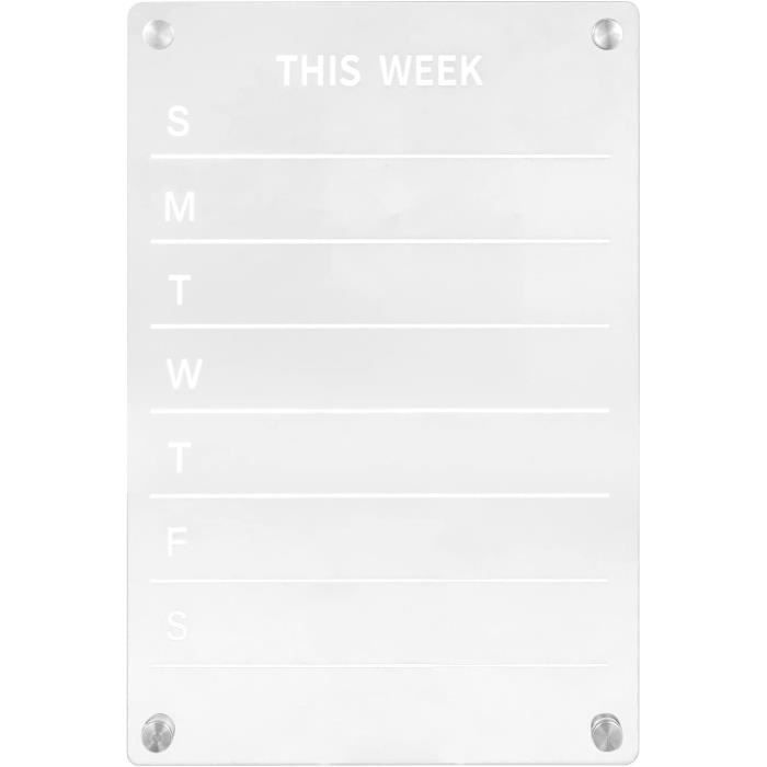 Tableau Calendrier Magnétique Effaçable À Sec Pour Réfrigérateur ...