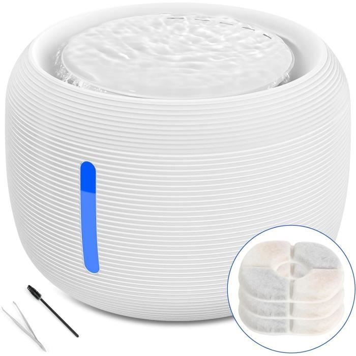 Pawaboo Fontaine à Eau pour Chat, 2,5L Silencieuse Fontaine a Eau Chat ...