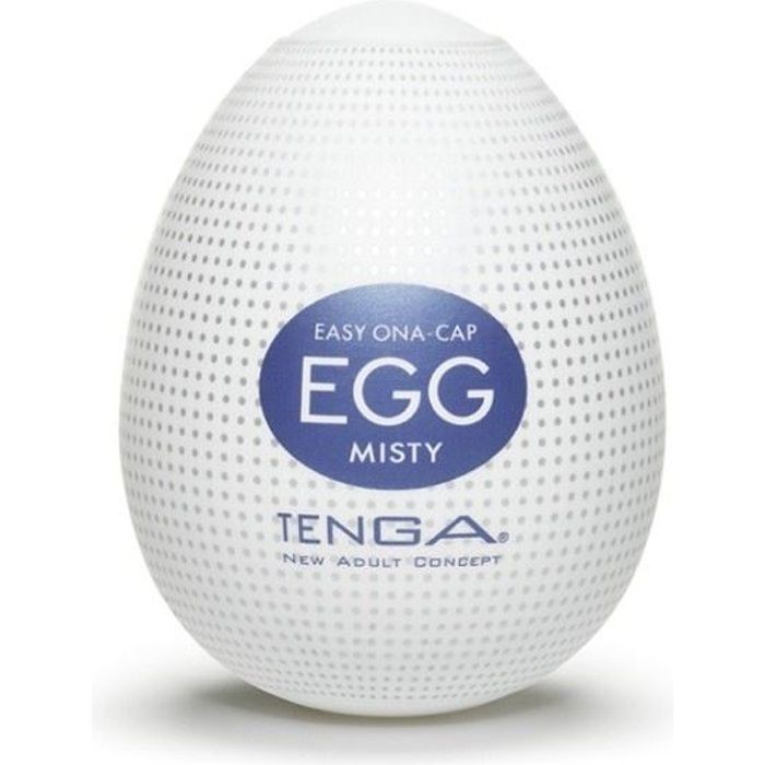 Masturbateur - Tenga - Egg Misty - Nodules internes - Gaine extensible - Réutilisable ...