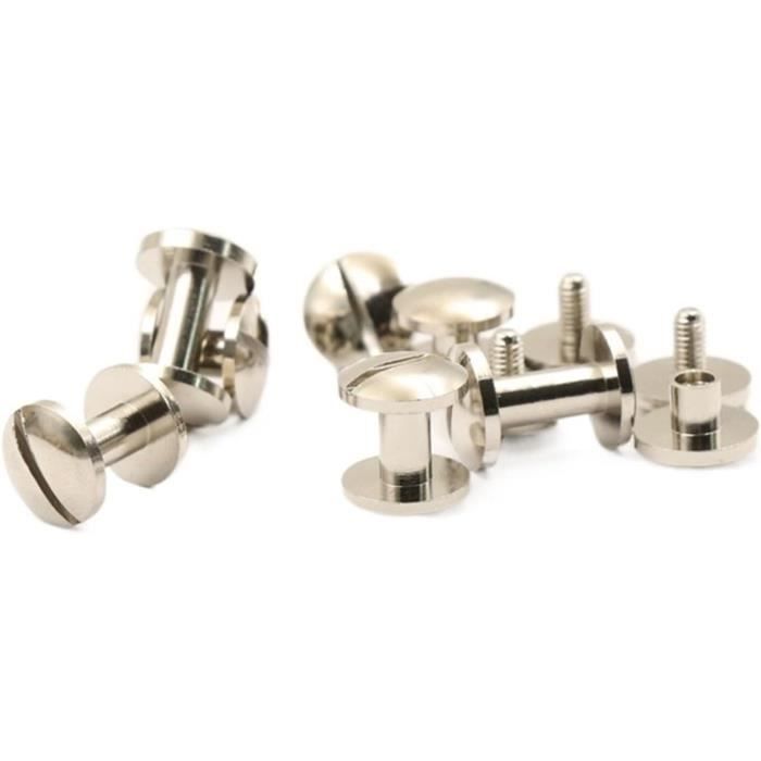 10 Pièces Vis Goujon Rivets Tête D'Arc For Album Photo Cuir Artisanat ...