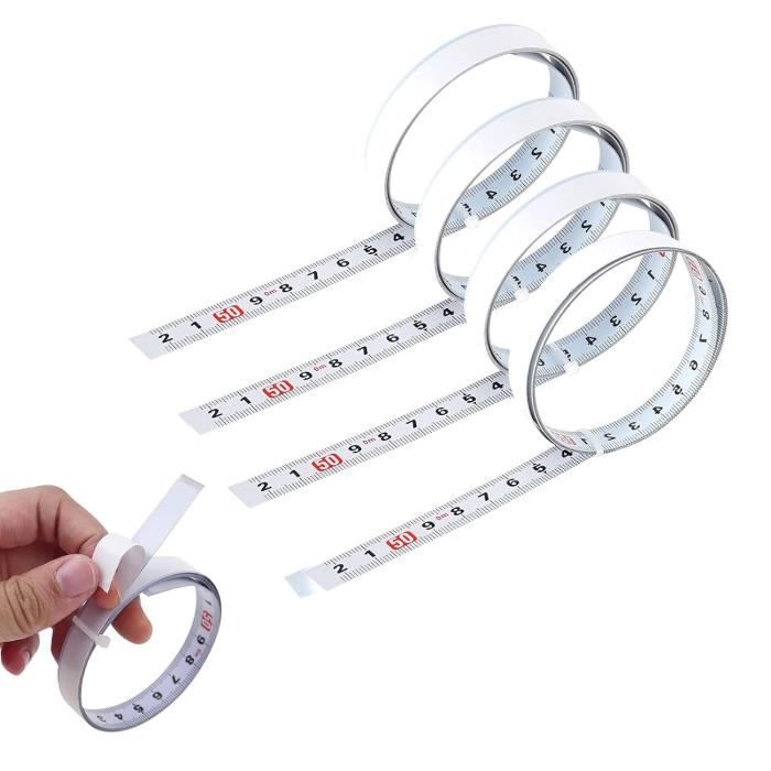 Règle Métrique Auto-Adhésive, Ruban À Mesurer Auto-Adhésif Métrique, 4 ...