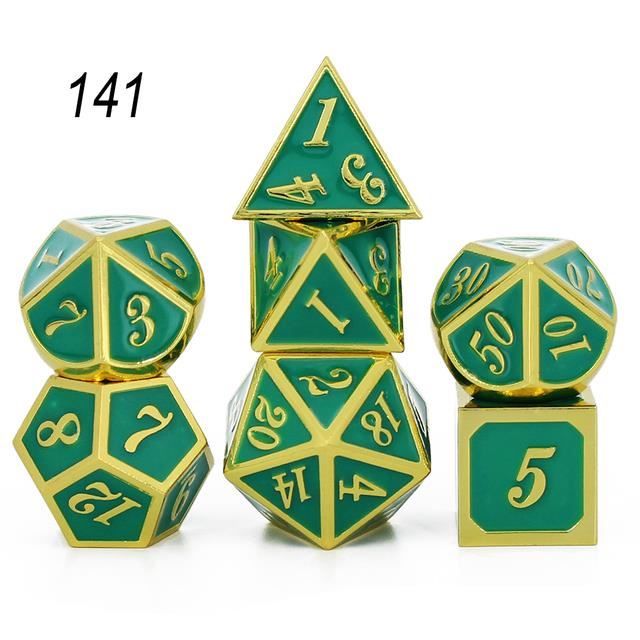 Jeu de des ,141--Jeu De Dés En Métal D4 D6 D8 D10 D % D12 D20 Pour Jeux ...