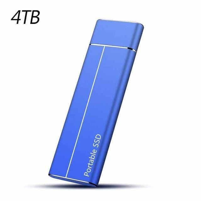 Disque dur externe,4TB Blue--Disque dur externe SSD, USB 3.0, stockage ...
