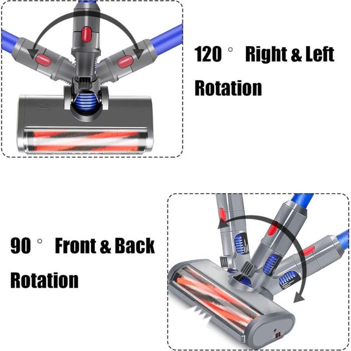 Brosse Rotative Motorisée Électrique Turbo avec Lumière Led Compatible ...