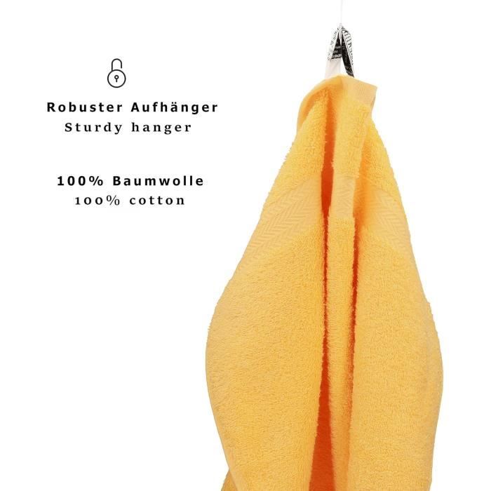 Lot De 12 Serviettes Premium Set De 2 Draps De Bain 4 Serviettes De ...