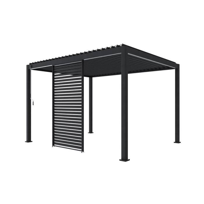 Persienne 130cm pour pergola bioclimatique Triomphe. côté 4m. aluminium ...