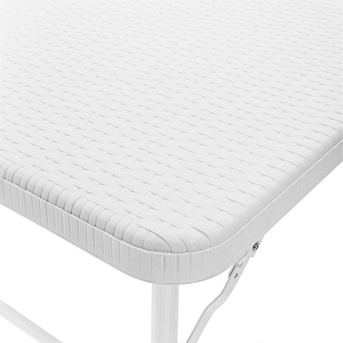 Table pliante de jardin Relaxdays BASTIAN, rectangulaire, 74 x 121,5 x ...