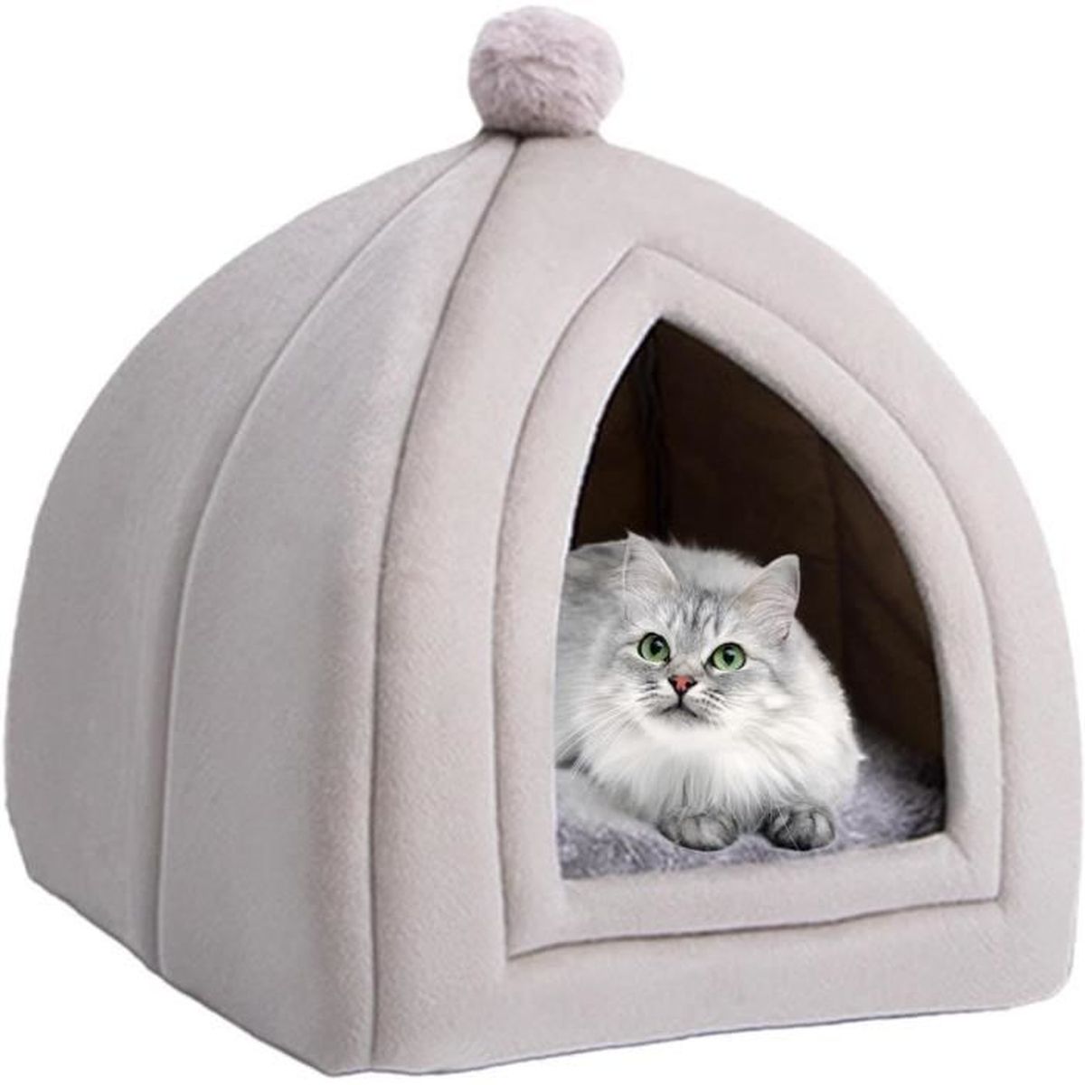 1PCS Lit Niche pour Chat D’intérieur,Grotte pour Chat Niche Interieur ...