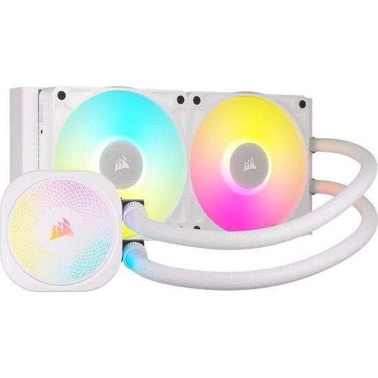 Watercooling - CORSAIR - iCUE LINK TITAN 240 RX - RGB - Blanc ...