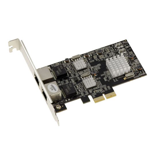 Carte contrôleur PCIe réseau - Realtek - RTL8125 - Dual LAN - 2 ports ...
