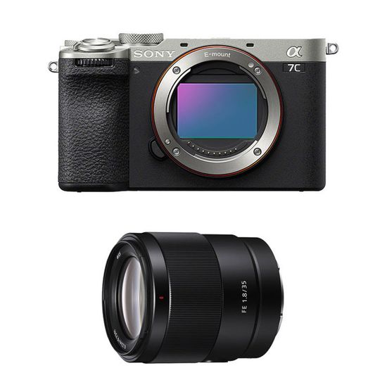 Hybride Sony appareil photo hybride alpha 7c II silver + fe 35mm f/1.8 ...