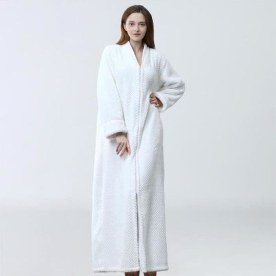 Peignoir FemmesPROCHOSEN Polaire Peignoir de Bain Robe de Chambre Chauds pour Hiver ...