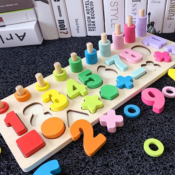 Matériel en bois Montessori althpour apprendre à compter,jouets ...