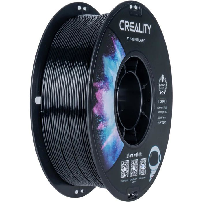 Creality CR TPU Filament 1.75mm (Noir), 1KG Bobine de Filament TPU de ...