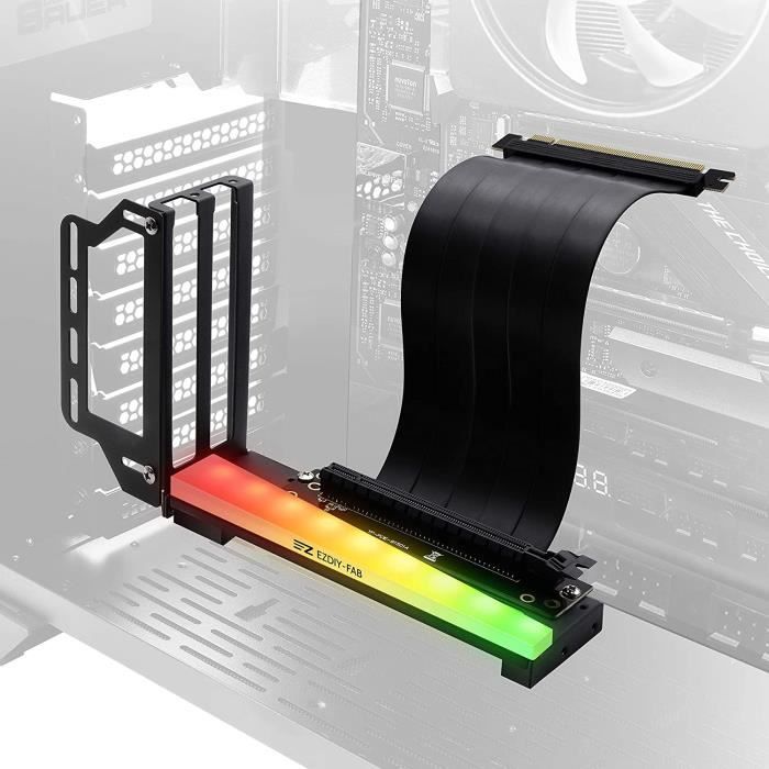 RGB GPU Bracket-B-with New Riser A87 - Cdiscount Informatique