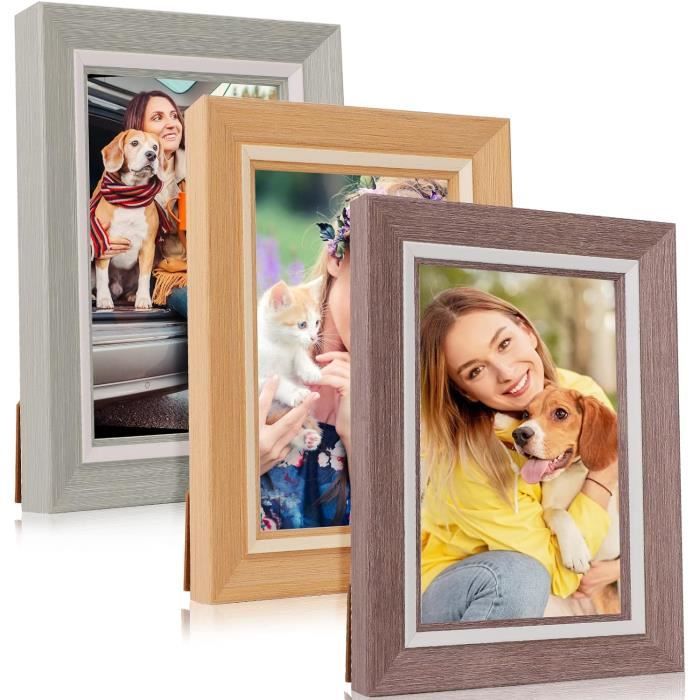 3 De 10 X 15 Cadre Photo Avec Cadre Photo De Table Ou Mural, Haute ...