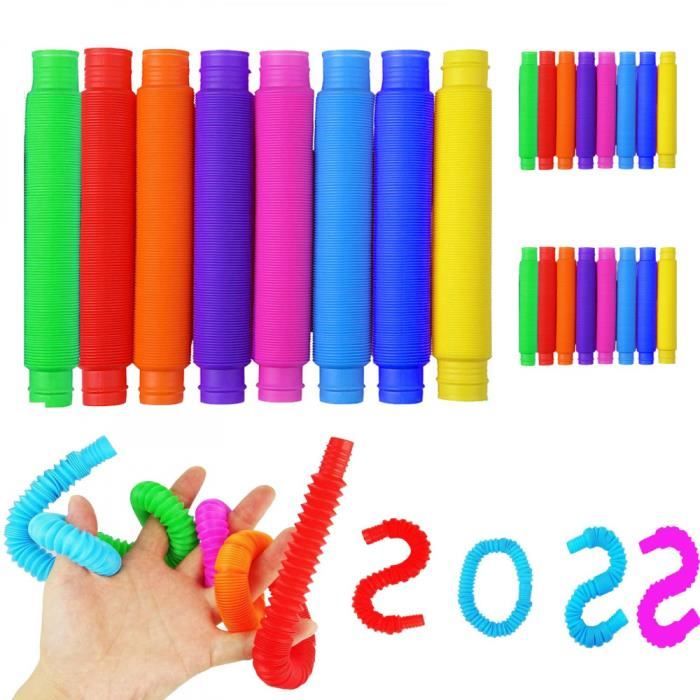 Mini Jouets Sensoriels,24 Pièces Jouets Sensoriels de Tuyau Extensible ...