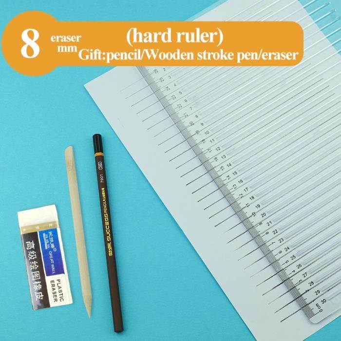 Regle - equerre,Outil auxiliaire,ligne droite,règle spéciale douce-dure ...