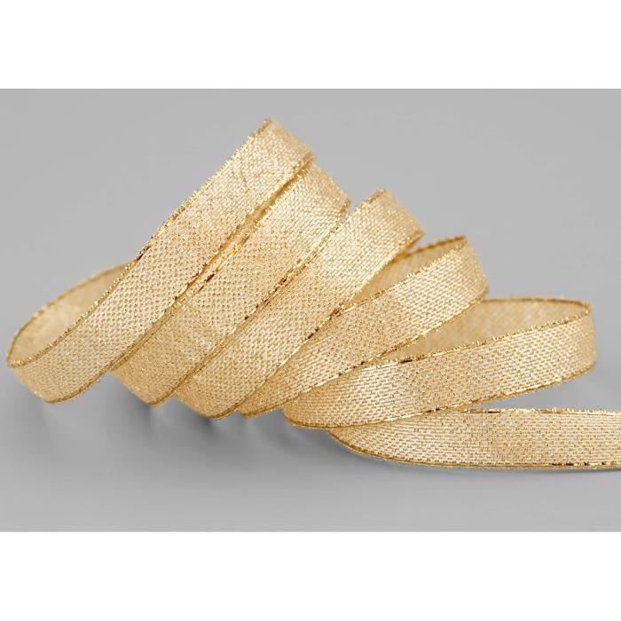 Amadeus - Ruban De Brocart Doré - Avec Bords Tissés - Ruban Décoratif ...