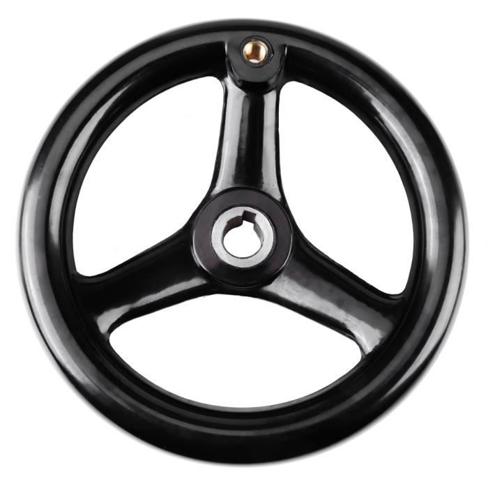 EJ.life Volant de machine 1 roue à main en plastique noire à 3 branches ...