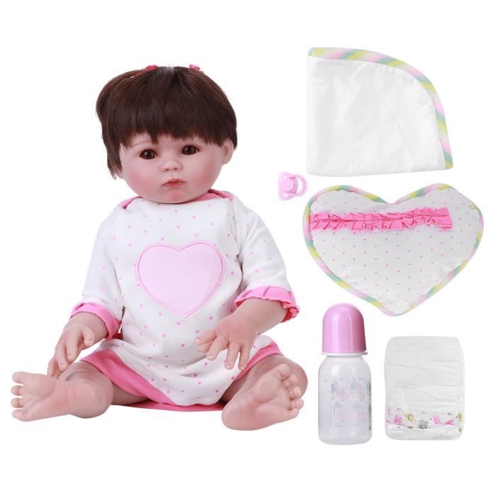 Garosa Poupée bébé réaliste Poupée Bébé en Silicone Jouet de Poupée ...