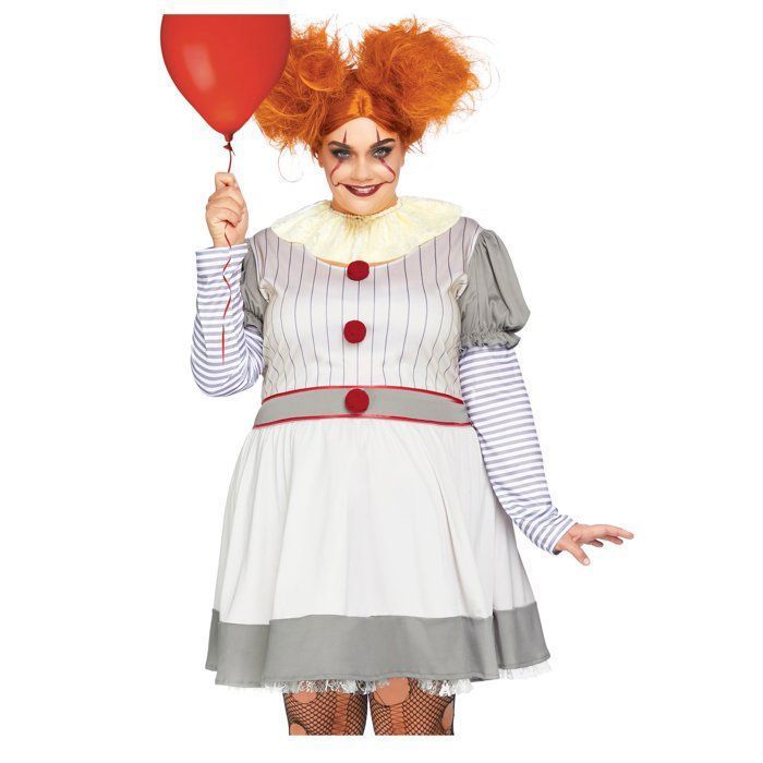 Déguisement luxe clownette terrifiante grande taille femme - Cdiscount ...