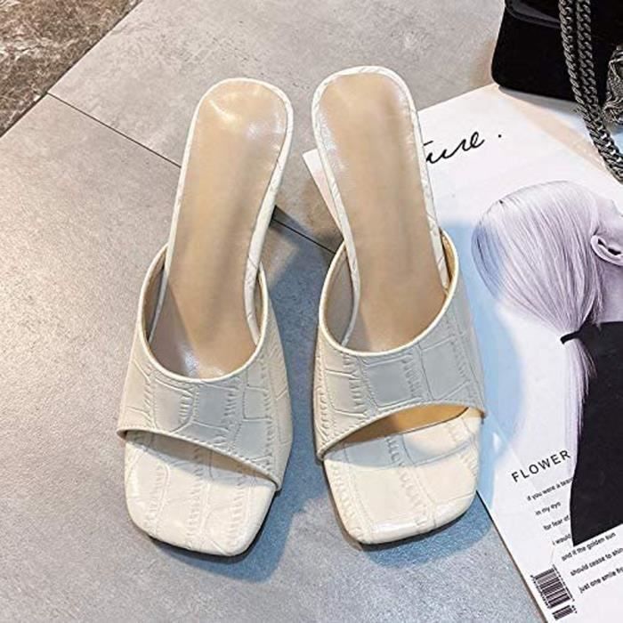 SANDALE - NU-PIEDS à talons hauts bout ouvert pour femmes Nouveaux ...
