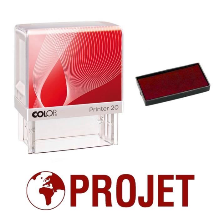 Tampon encreur Projet COLOP printer 20 38x14mm Mygoodprice rouge ...