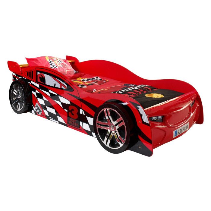 Lit Enfant Voiture "night Speeder" Rouge - Paris Prix - Cdiscount Maison