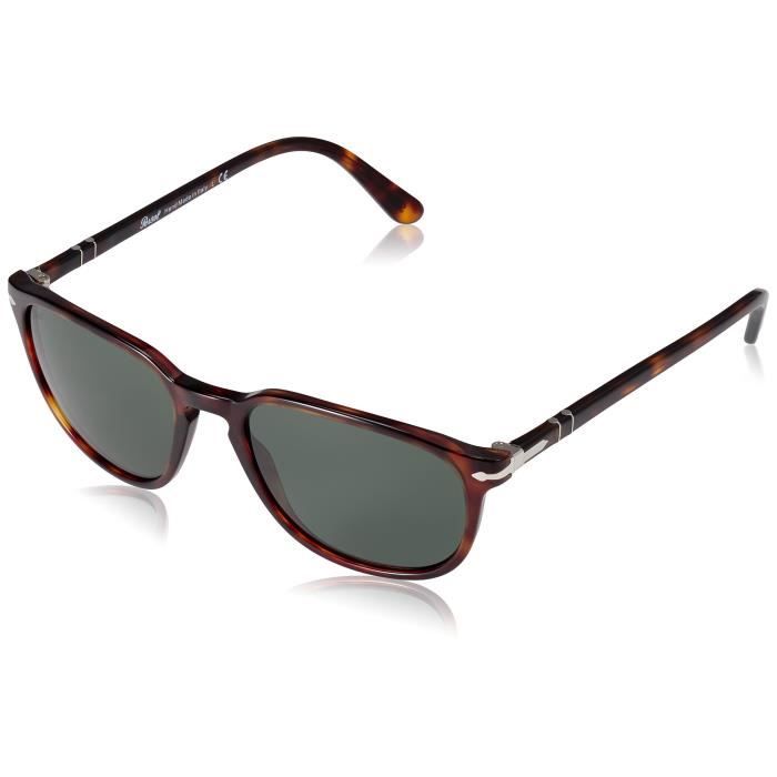 Persol - Model No : PO3019S - Lunettes de soleil Mixte - Avana/Verde ...