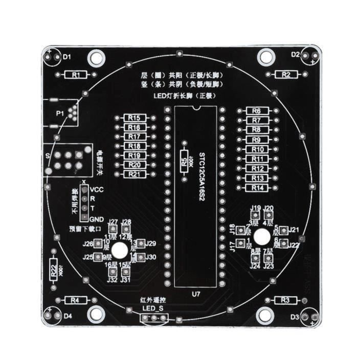 HAOLIP-LED Display DIY Kit Kit d'affichage à LED coloré de tour ...
