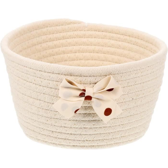 Panier De Rangement En Corde De Coton Petit Panier De Rangement Paniers ...
