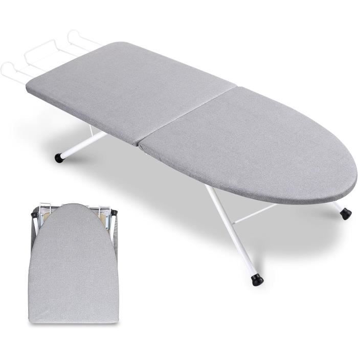 VerRich Table à repasser pliable avec repose-fer, petite table portable ...