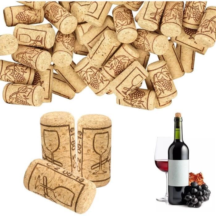 50 Pcs Bouchon En Liège Naturel, Bouchon Conique Bouchon De Bouteille ...