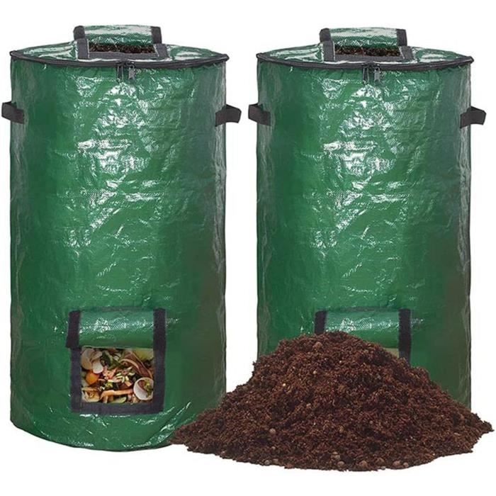 Composteur de jardin - TRAHOO - Stand Up Lot De 2 - Compostage rapide ...