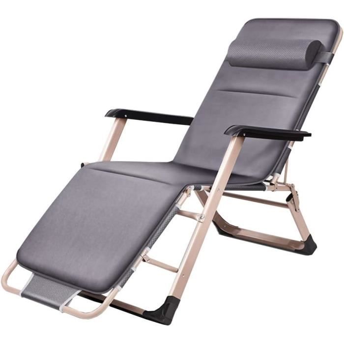 Chaise Relax De Jardin Zero Gravity Avec Coussins Chaise Longue ...