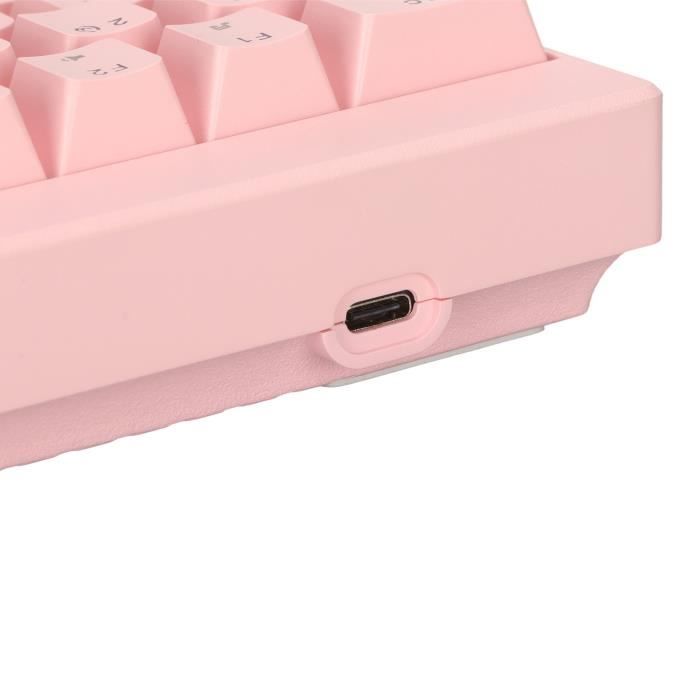 FHE Clavier filaire à 82 touches RVB rétroéclairé ABS clavier de jeu à ...