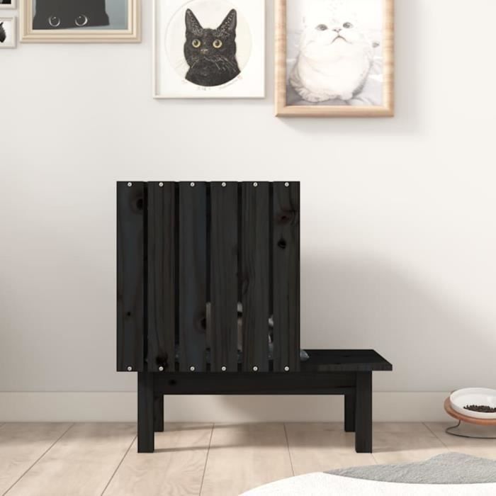 TIP - Meubles pour chats - Maison pour chat Noir 60x36x60 cm Bois de ... TIP - Meubles pour chats - Maison pour chat Noir 60x36x60 cm Bois de ...