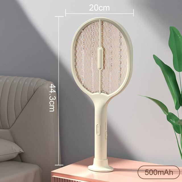 LAMPE ANTI-INSECTE,No Foldable White--Raquette anti moustiques électrique pliable, lampe anti ...