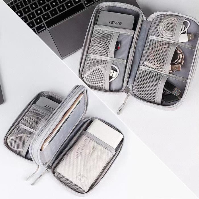 ACCESSOIRES POUR CABLE,B2 19X5.5X11cm--Sac de rangement numérique ...