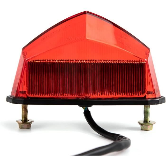 Feu Stop Moto Feu Arrière Led Feu Stop Moto Feux Arrière (Rouge)[J5379 ...