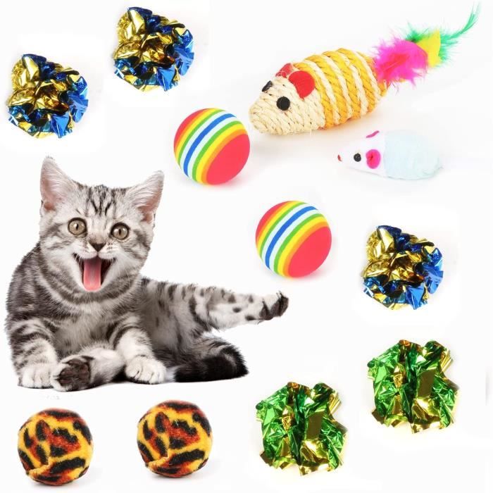 29 Pièces Jouet Pour Chat, Jouet Chat Interactif Jeux Chaton Avec ...