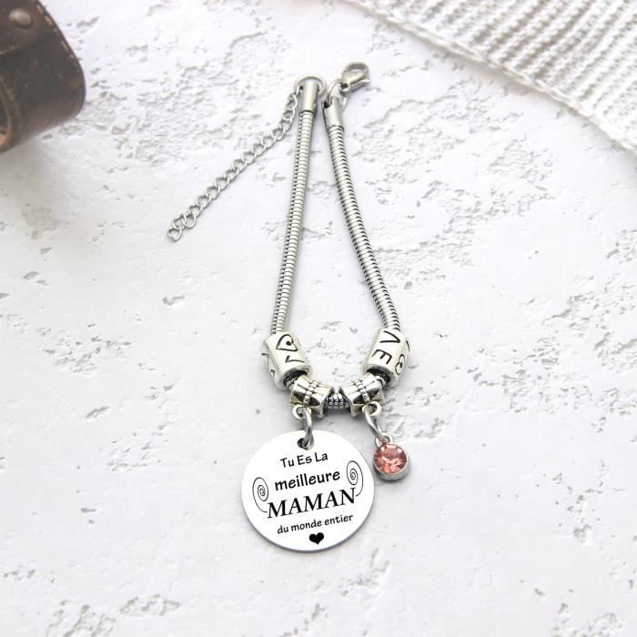 POIUYTRE Cadeau de Fete des Meres Bracelet Maman Cadeau de Maman Cadeau ...