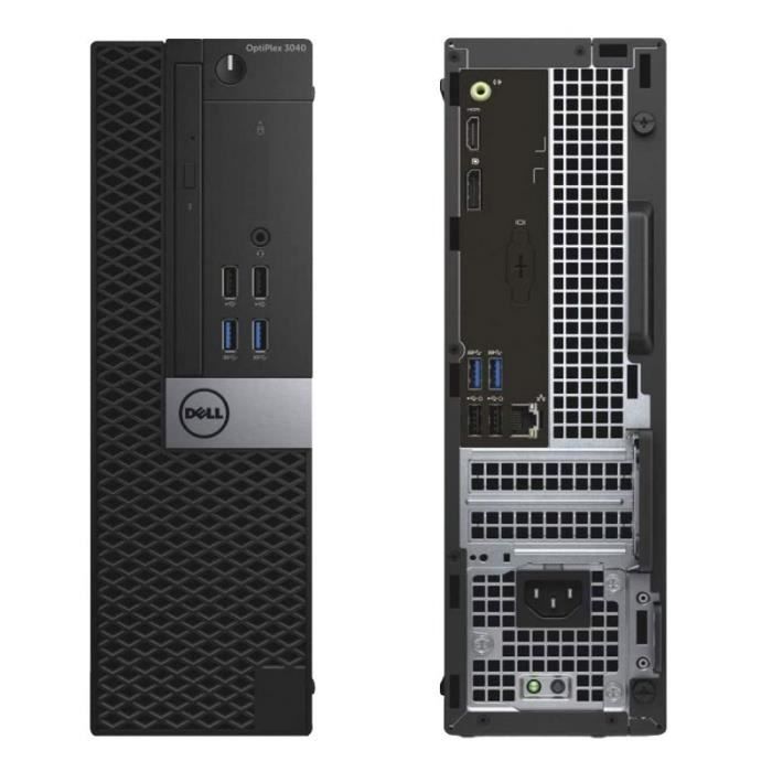 PC Dell 3040 SFF Ecran 19" Intel G4400 RAM 32Go SSD 120Go HDMI Windows ...