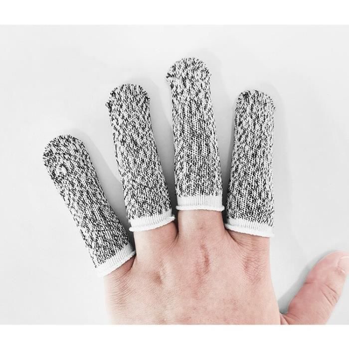 10 morceaux - Housse de protection Anti-coupure pour les doigts ...