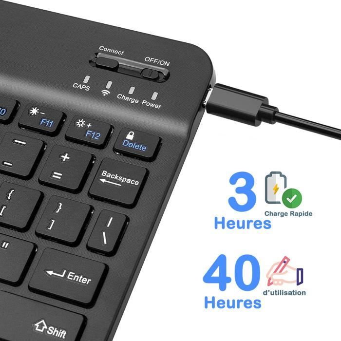 Mini Clavier sans Fil Bluetooth - KARYLAX - AZERTY - Compact - Touches ...